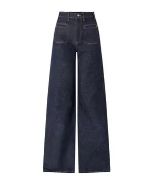 Khaite Delmonico High-waisted Wide-leg Jeans