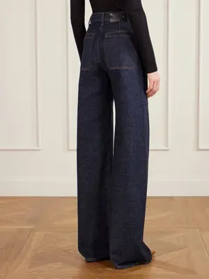 Khaite Delmonico High-waisted Wide-leg Jeans