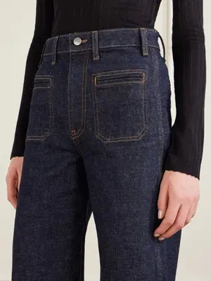 Khaite Delmonico High-waisted Wide-leg Jeans