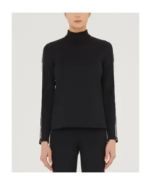 Wolford High Neck Half Zip Top