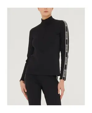 Wolford High Neck Half Zip Top