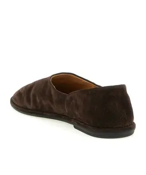 THE ROW Canal Suede Loafers - Black