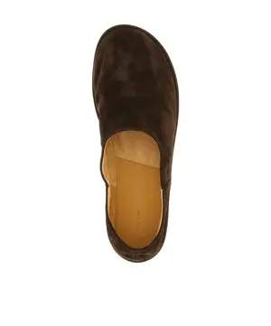 THE ROW Canal Suede Loafers - Black