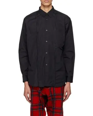 Comme Des Garçons Long-sleeved Buttoned Shirt