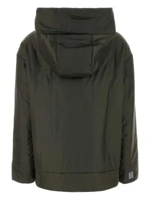 Max Mara Daria Zip-up Hooded Jacket - Khaki