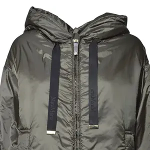 Max Mara Daria Zip-up Hooded Jacket - Khaki