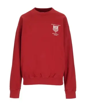 SPORTY  RICH Sporty & Rich Athletic Team Logo Pullover Sweater