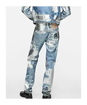 Acne Studios Coated Patchwork Jeans