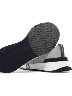 Brunello Cucinelli Knitted Lace-up Sneakers - Gray