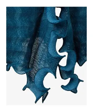Fendi High Neck Printed Asymmetrical Midi Dress