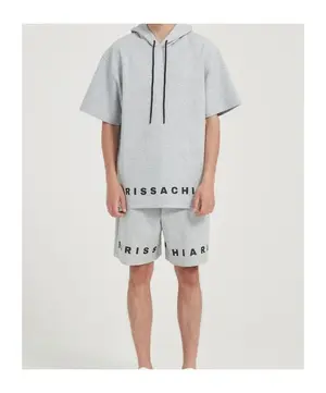 Marissa Chiara Logo Print Drawstring Shorts
