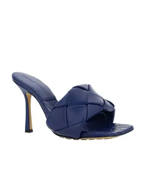 Bottega Veneta Lido Intrecciato Sandals - Blue
