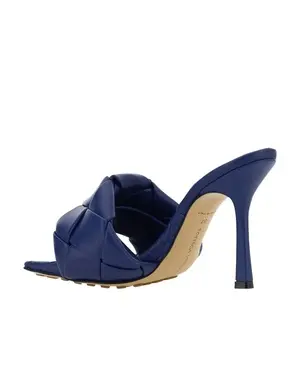 Bottega Veneta Lido Intrecciato Sandals - Blue