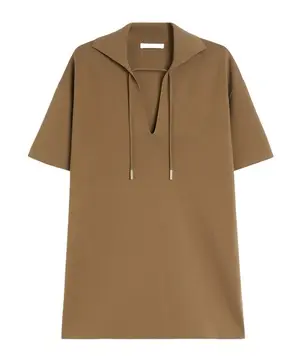 Max Mara Poltava Short-sleeved Drawstring Jumper - Hazelnut Brown