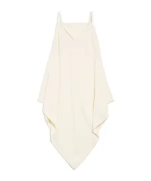 Balenciaga Draped Square Neck Top - Ivory
