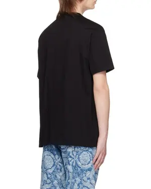 Versace Graphic Printed Crewneck T-shirt - Black