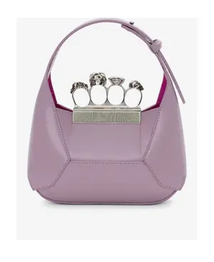 Alexander McQueen Jewelled Mini Shoulder Bag With Skull Embellishment - Pink