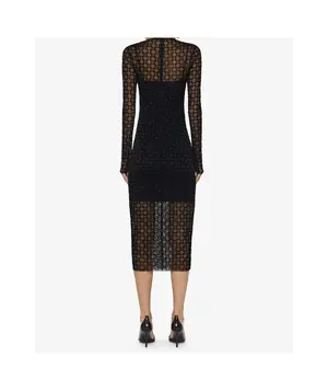 Givenchy Monogrammed Sheer Detailed Dress