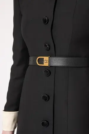 Valentino Garavani Vlogo Signature Belt - Black