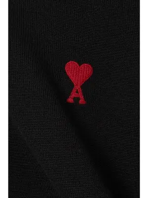 AMI Paris Logo Embroidered Crewneck Jumper - No