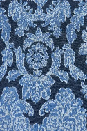 Etro Decorative Pattern Crewneck Knitted Jumper - Navy Blue