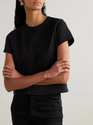 AGOLDE Adine Cropped Knit T-shirt