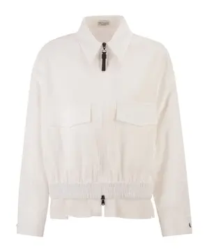 Brunello Cucinelli Zip-up Shirt Jacket With Patch Pockets