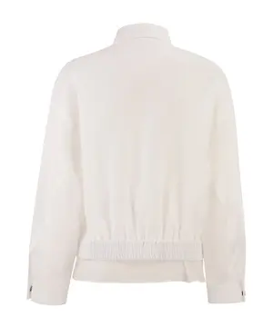 Brunello Cucinelli Zip-up Shirt Jacket With Patch Pockets