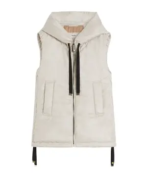 Max Mara Greenaway Hooded Gilet - Beige