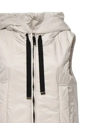 Max Mara Greenaway Hooded Gilet - Beige