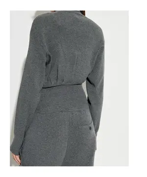 LANVIN High Neck Safety Pin Detailed Asymmetrical Jumper