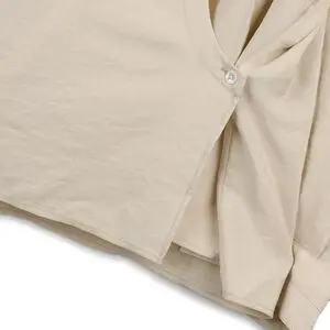 LEMAIRE Long-sleeved Draped Shirt - Nude