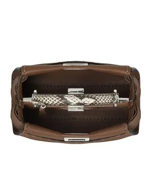 Fendi Peekaboo Mini Tote Bag - Brown