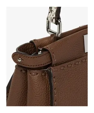 Fendi Peekaboo Mini Tote Bag - Brown