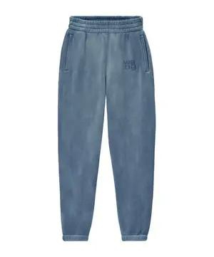 Alexander Wang Essential Terry Ribbed Hem Joggers - Blue
