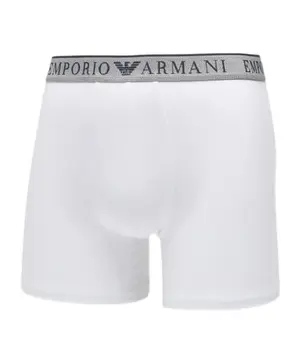 Emporio Armani Logo-waistband Boxers - Blue/white