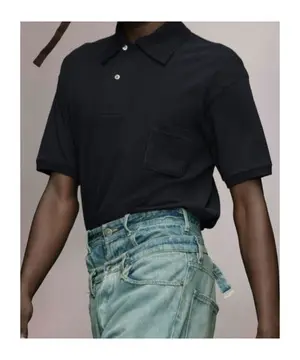 MAISON MARGIELA Straight Hem Polo Shirt