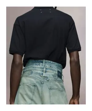 MAISON MARGIELA Straight Hem Polo Shirt
