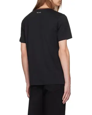 Paul Smith Striped Collar T-shirt - Black
