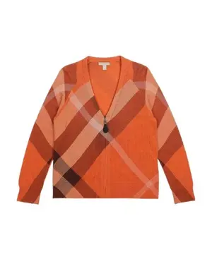 Burberry Checked Knitted Cardigan