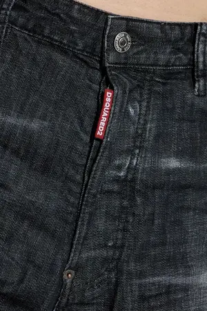 Dsquared2 Distressed Loose-fit Jeans - Black