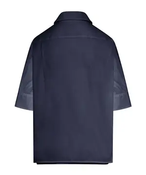 JIL SANDER Organdy Buttoned Shirt - Midnight