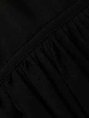 MSGM Long-sleeve Wrap Dress With Tie Cuffs