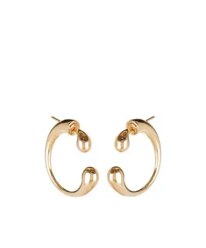 Bottega Veneta Gold Pendant Earrings - Yellow