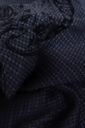 Etro Placed Paisley Motif Jacquard Scarf - Black