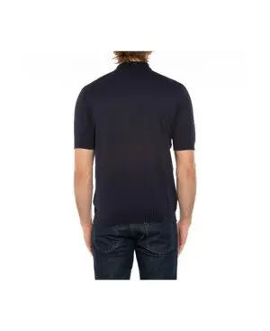 John Smedley Adrian Fine Knit Polo Shirt - Black