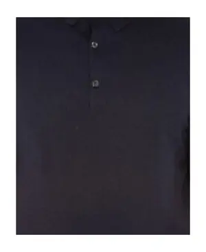 John Smedley Adrian Fine Knit Polo Shirt - Black