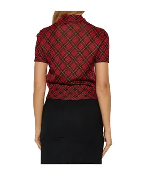 Alexander McQueen Checked Short-sleeve Polo Shirt