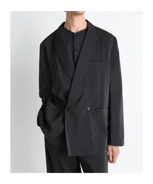 LEMAIRE Double-breasted Jacket - Black