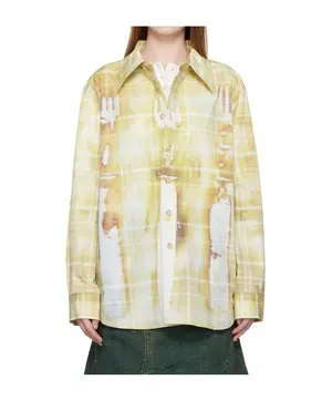 Andersson Bell Trompe L'oeil Printed Stretch Twill Shirt